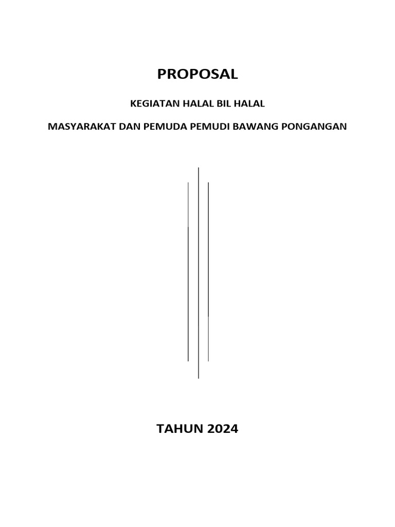 Proposal Kegiatan Halal Bi Halal | PDF