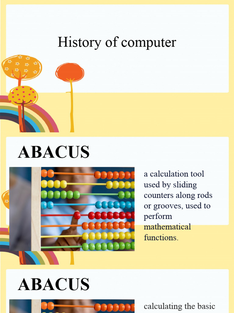 History of Computer | PDF | Office Equipment | Mathematics