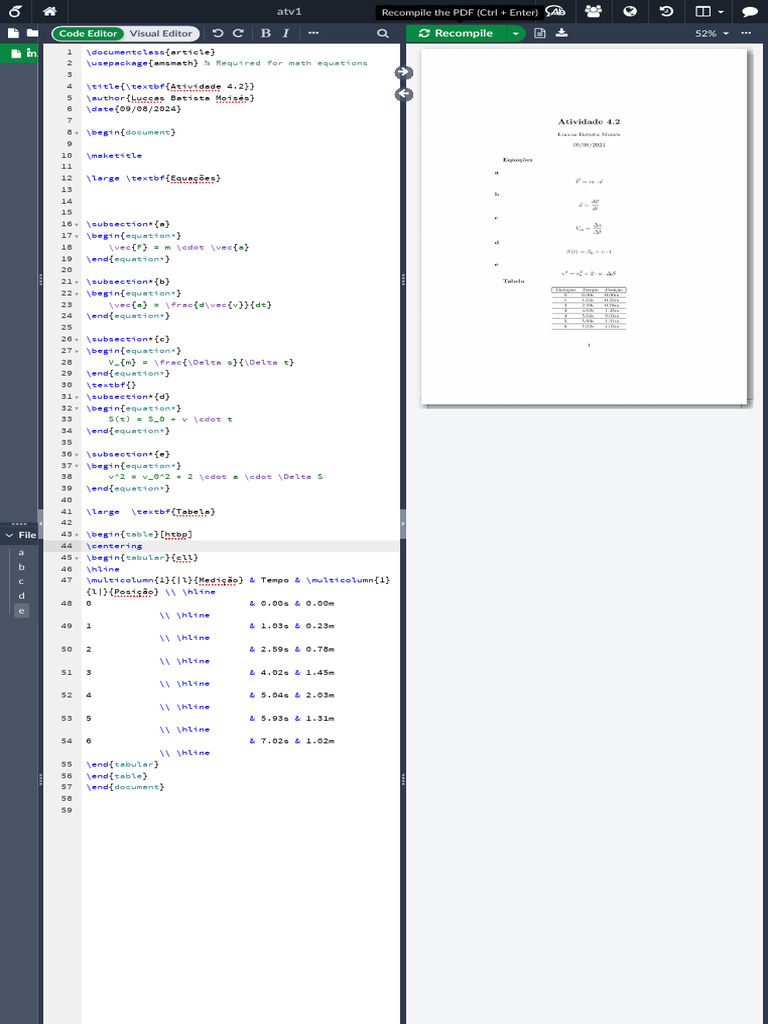 Atv1 - Online Latex Editor Overleaf | Pdf