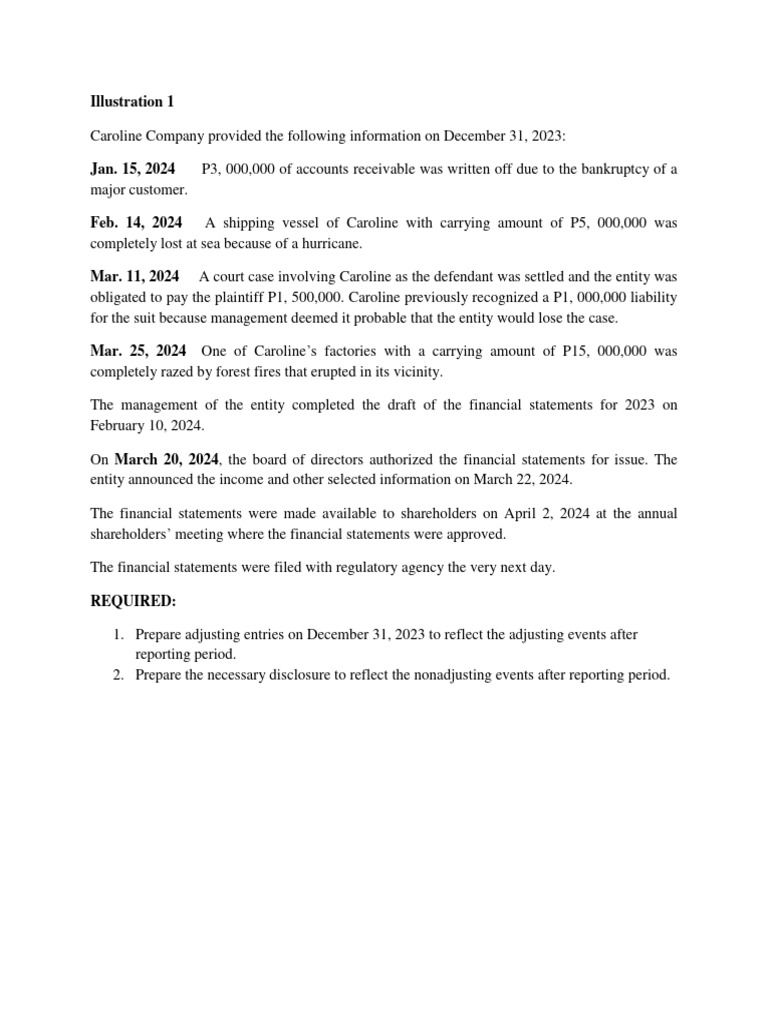 Chapter 3 Notes To FS | PDF