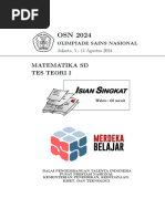 latihan SOAL OSN MATEMATIKA 2025 | PDF