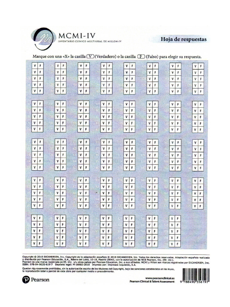Hoja de respuesta Millon IV | PDF