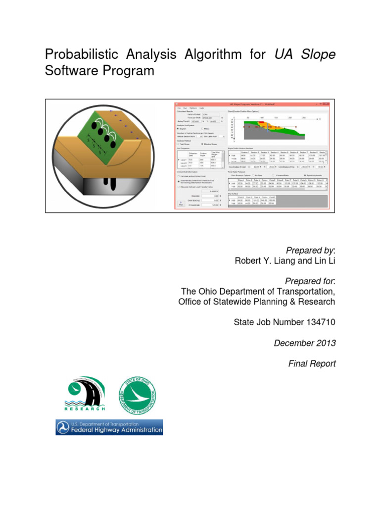 Probabilistic Analysis Algorithm For UA Slope-Dot - 26798 - DS1 | PDF | Reliability Engineering ...