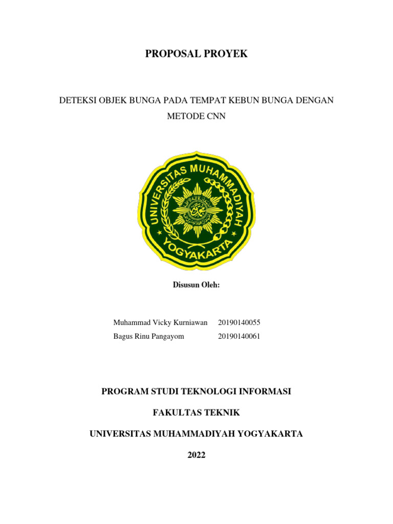 Proposal Proyek - 20190140055 Dan 20190140061 | PDF