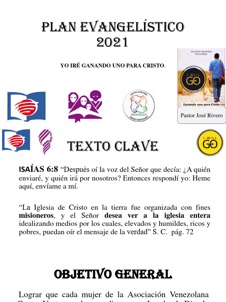 Plan Evangelistico Avcn 2021 | PDF | Evangélico | Cristo (título)