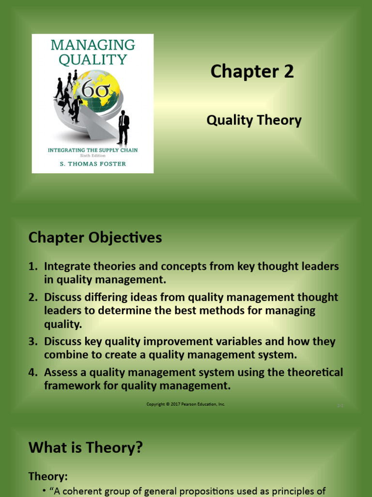 Chapter 2 Quality Theory | PDF | Theory | Quality Management
