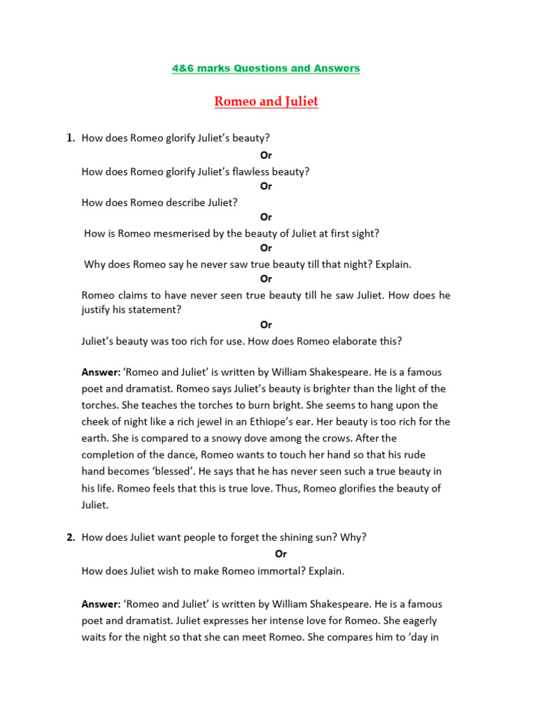 4&6 Marks Questions and Answers | PDF | Rabindranath Tagore | Biodiversity