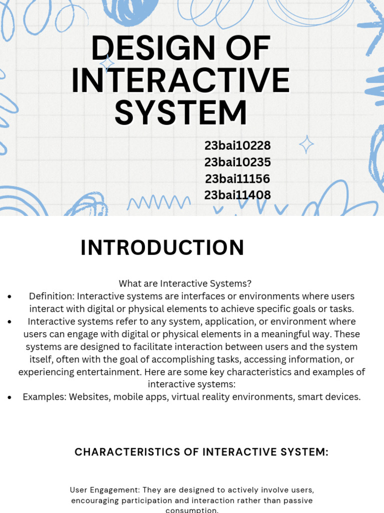 Interactive System Design Essentials | PDF | Human–Computer Interaction ...