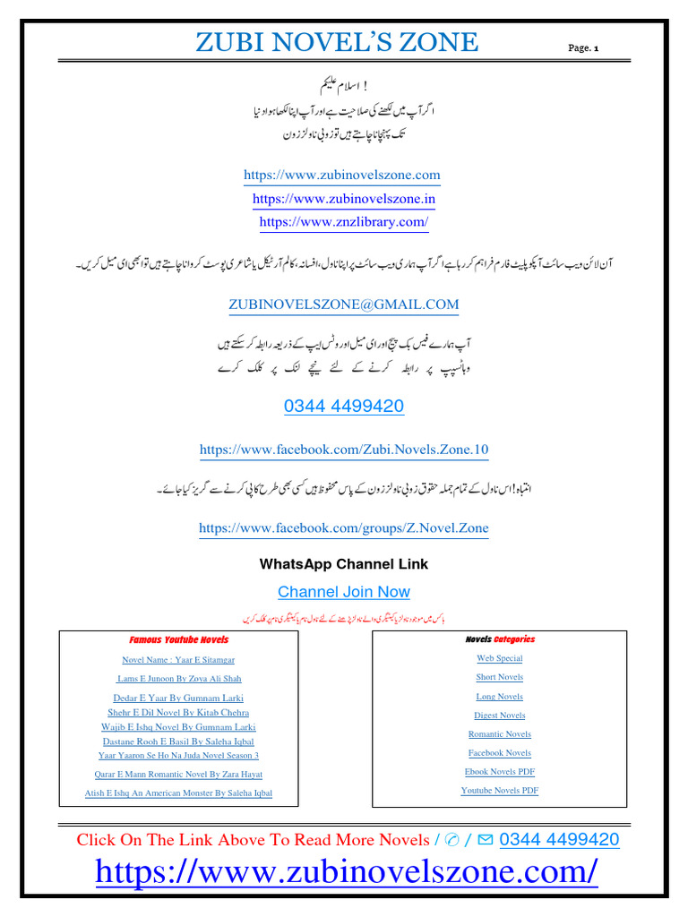 Jaan E Hassan Novel by Aisha Awan Part 1 - ZNZ Library | PDF