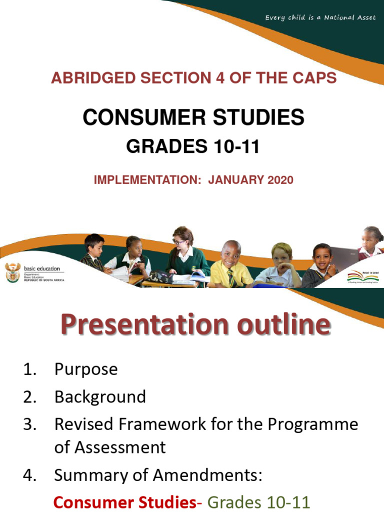 20 GR 10 11 Consumer Studies Abridged Section 4 | PDF | Curriculum ...