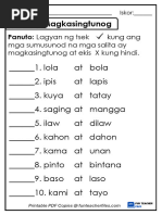 HuntersWoodsPH - Filipino - Kasarian NG Pangngalan - Worksheet For ...