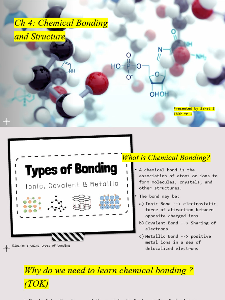 Chemical Bonding and Structure - IB - Saket S | PDF | Chemical Bond | Ion