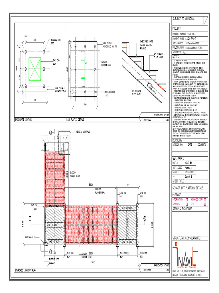 Subject To Approval Project:: ISMC200 Runner Beam | PDF | Structural ...