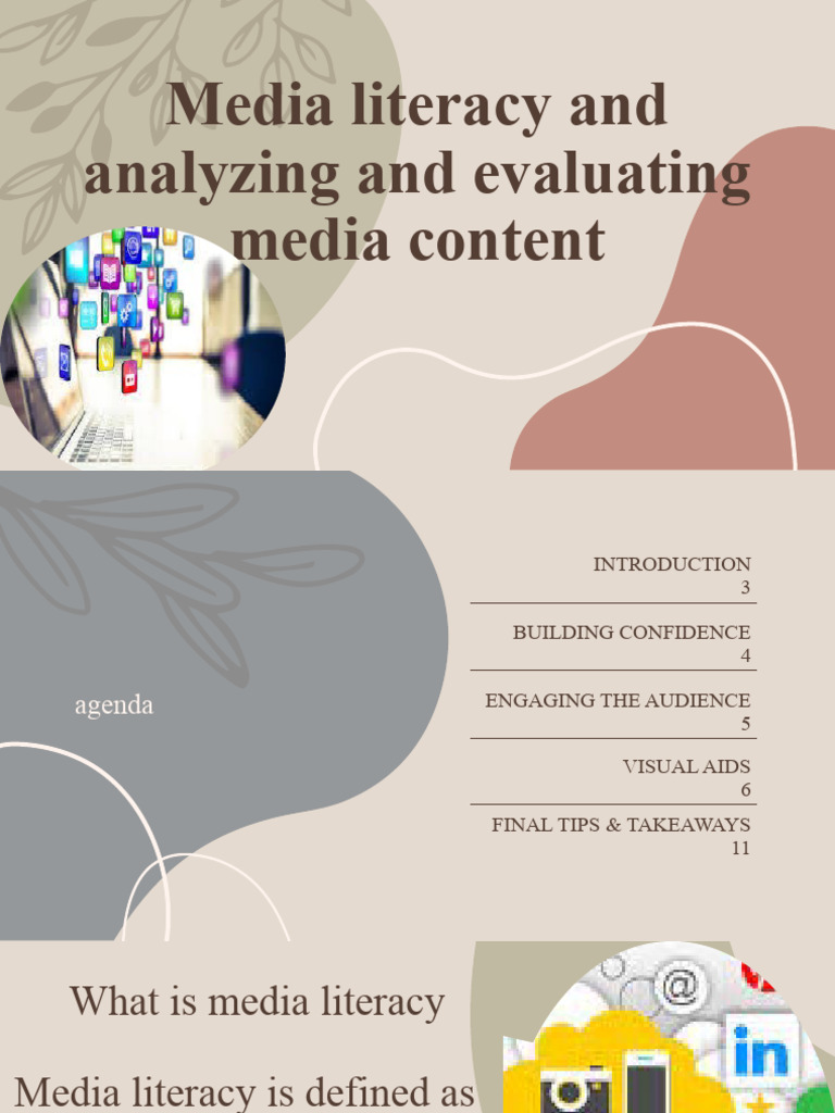 Media Literacy and Analyzing and Evaluating Media Content | PDF | Body ...