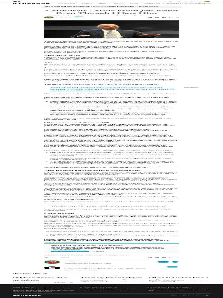 3 Mindsets I Stole From Jeff Bezos - Even Though I Hate Him - by Nabil ...