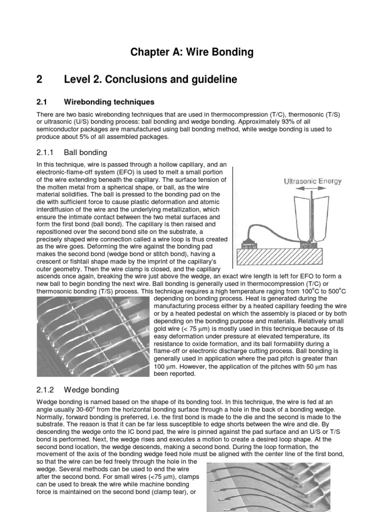 Wire Bondings | PDF | Strength Of Materials | Applied And ...