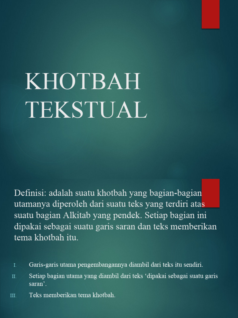 Khotbah Tekstual | PDF