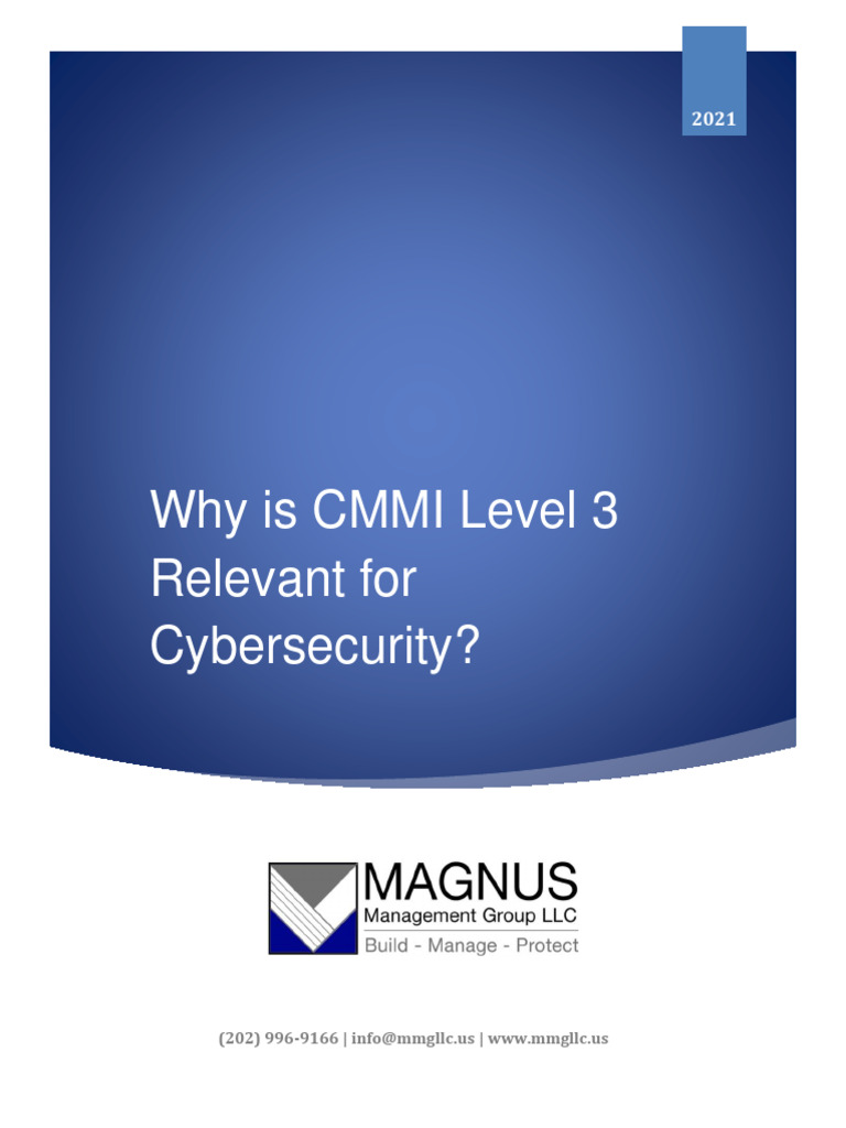 Why-is-CMMI-Level-3-Relevant-for-Cybersecurity | PDF | Computer ...