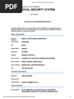 SSS Transaction Number Slip Instructions | PDF