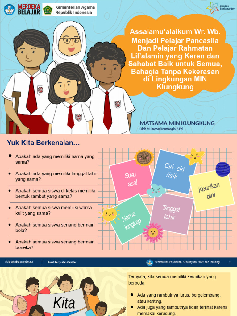 Materi Matsama - 2024 - 2025 - Anti Bullying Dan Perudungan | PDF