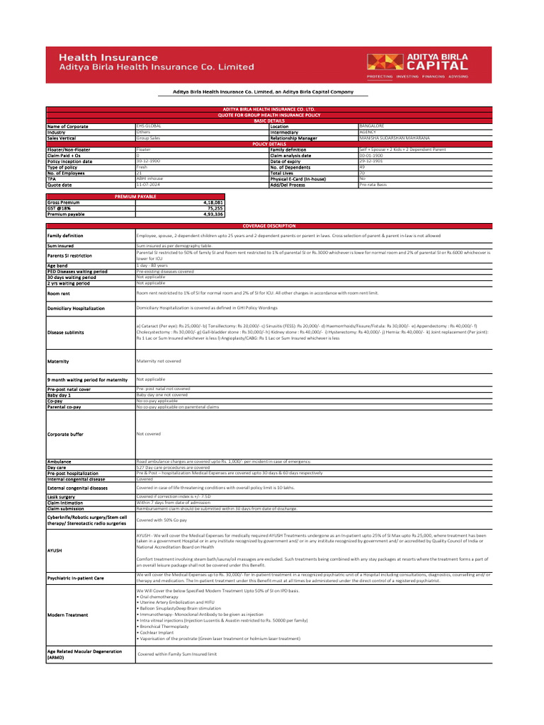 1+5 Revised Quote Ehs | PDF | Prescription Drugs | Hospital