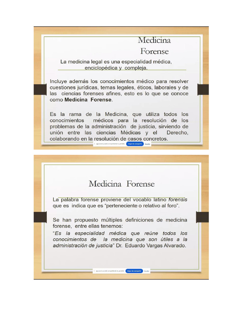 Medicina Forense Diapositivas | PDF