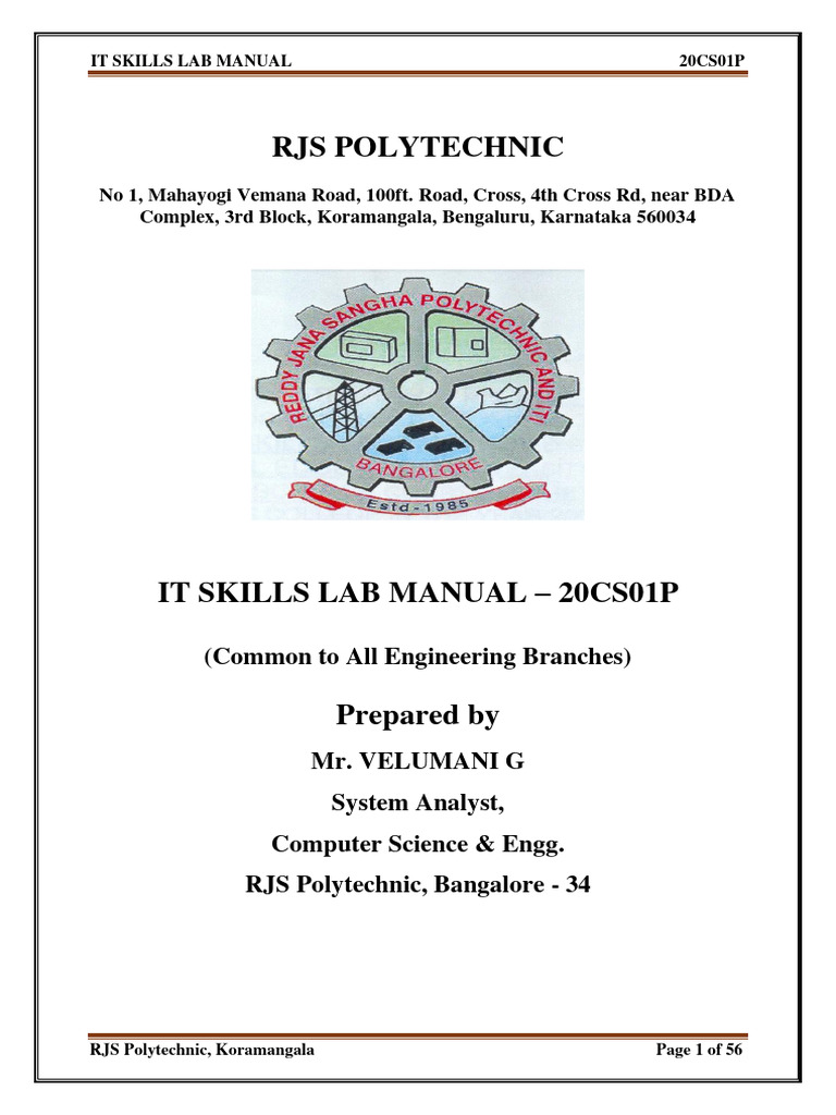 IT Skills Lab Manual | PDF | Algorithms | Automation
