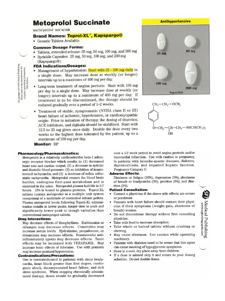 Metoprolol | PDF