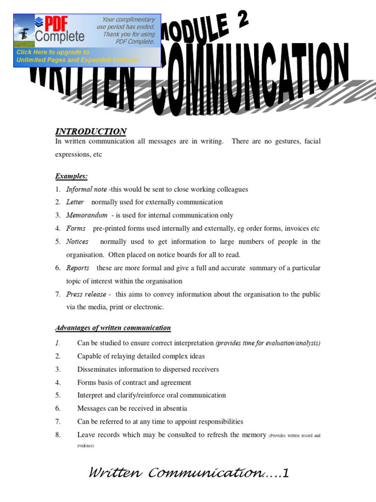 Comm Skills Module 2 | PDF | Communication