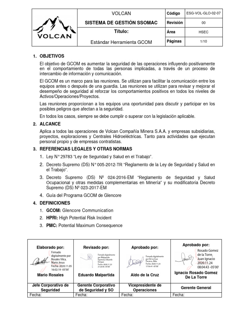 ESG-VOL-GLO-02-07 Estándar Herramienta GCOM-1 - 1209 | PDF | Business