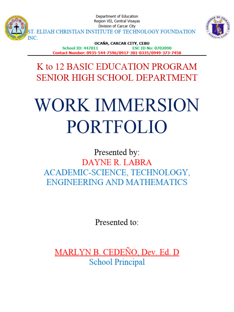 Work Immersion Book Sample Reference | PDF | Human Resources | Radiator