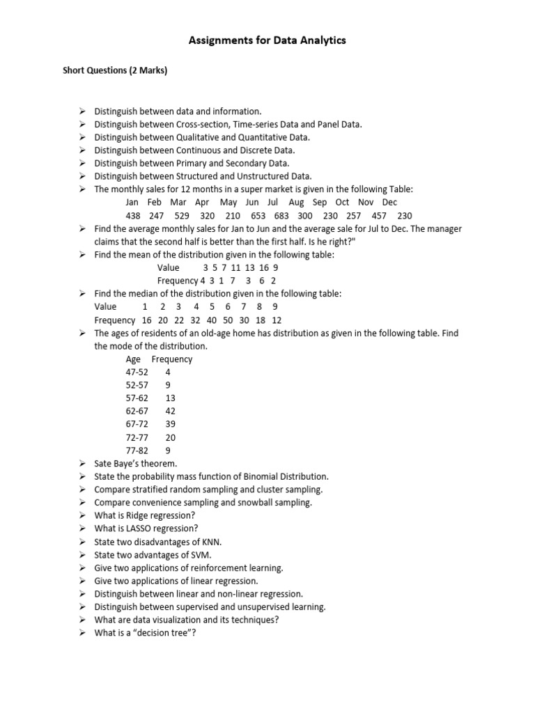 Assignment Data Analytics Pdf Statistical Hypothesis Testing Cluster Analysis