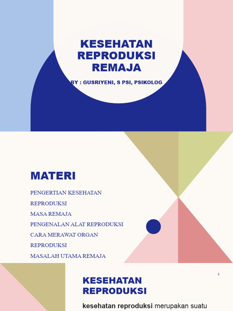 Kesehatan Reproduksi Remaja: Panduan Lengkap | PDF