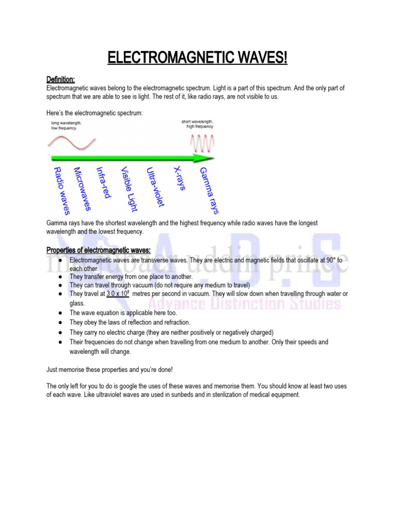 Understanding Electromagnetic Waves | PDF