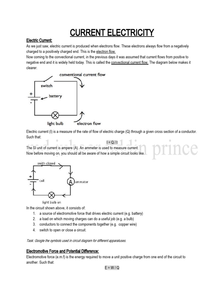 Current Electricity - ADS COACHING | PDF | Electrical Resistance And Conductance | Electric Current