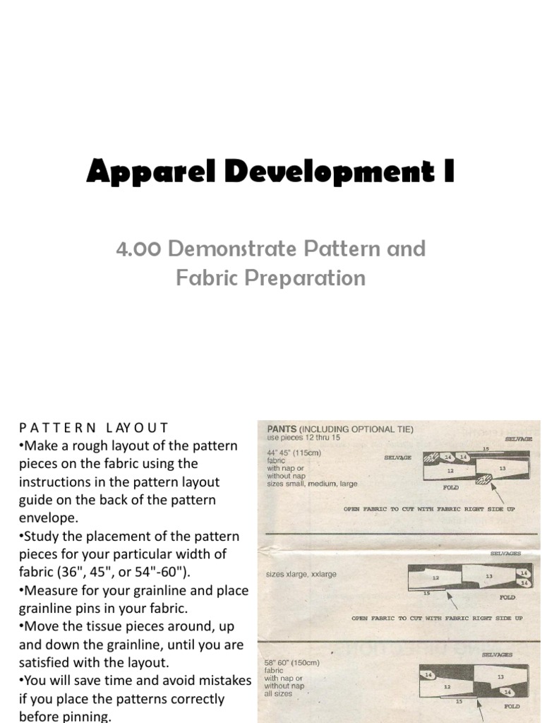 Pattern Layout and Fabric Preparation Guide | PDF | Lifestyle