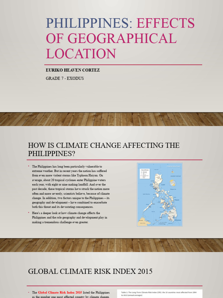 Euriko Heaven Cortez Effects of Geographical Location | PDF | Tropical ...