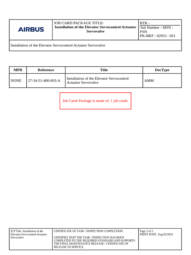 Elevator Servovalve Installation Guide | PDF | Electrical Connector ...