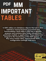 SAP MM Tables Overview and Details | PDF | Invoice | Inventory