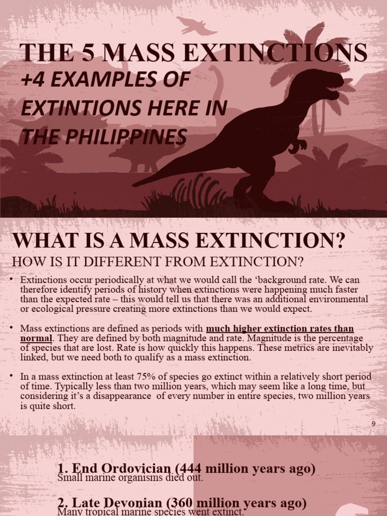 5 Mass Extinction ScienceG1 | PDF | Extinction | Volcano
