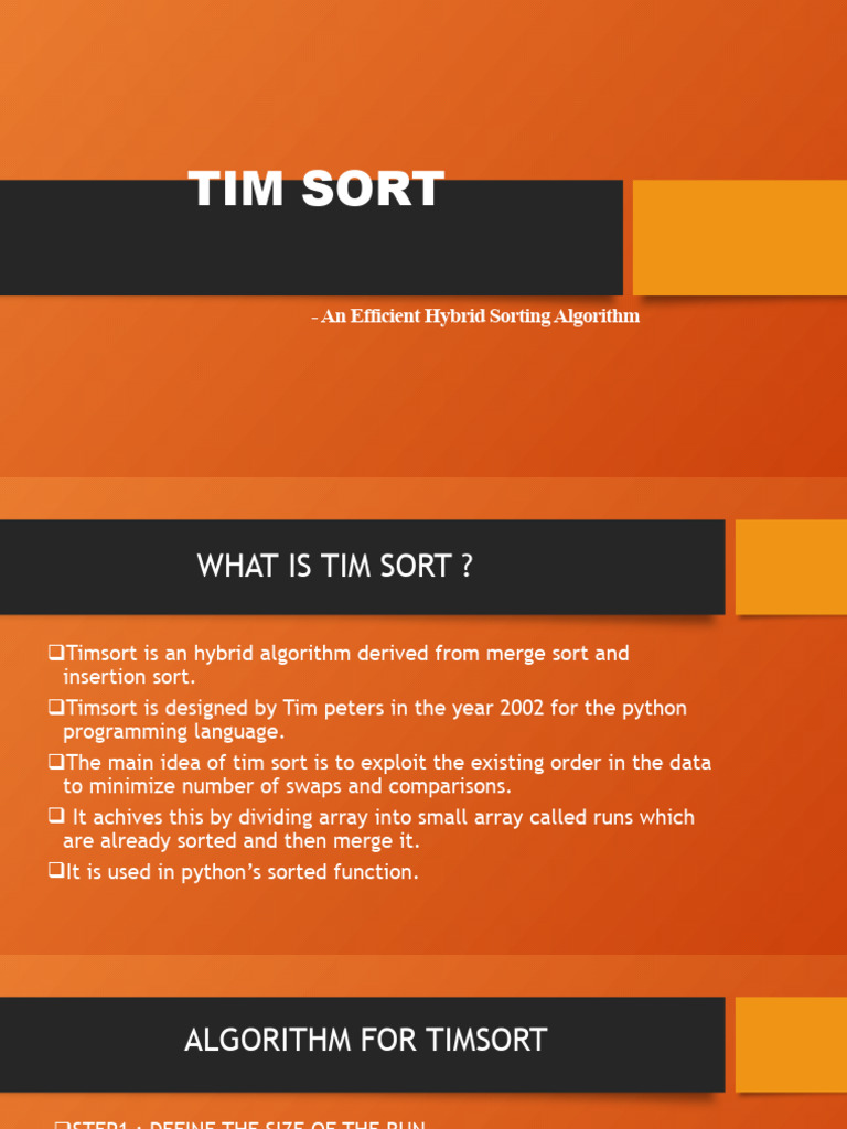 Tim Sort | PDF