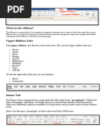 MS Word Interface Detailed | PDF | Microsoft Word | Software