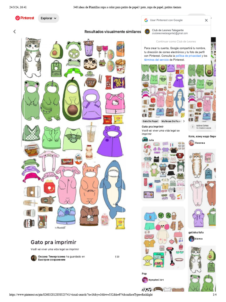 340 Ideas de Plantillas Ropa a Color Para Patito de Papel _ Pato, Ropa de Papel, Patitos Tiernos ...