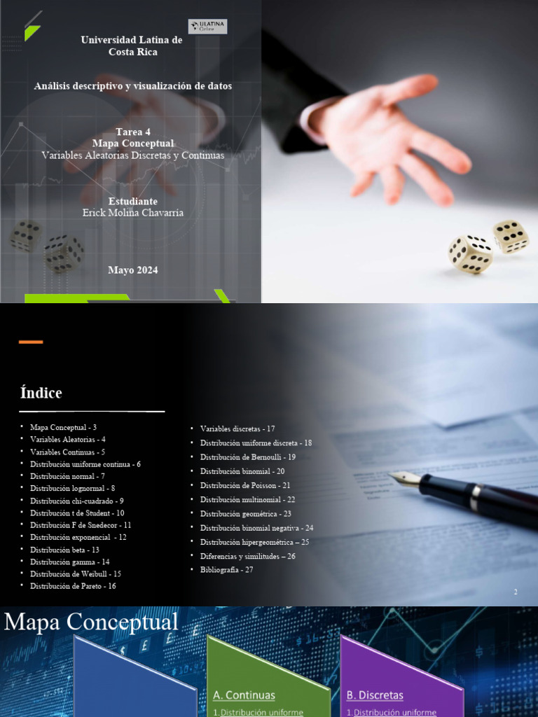 Molina - S3-Tarea 4 - Mapa Conceptual-Variables Aleatorias Discretas y Continuas | PDF ...