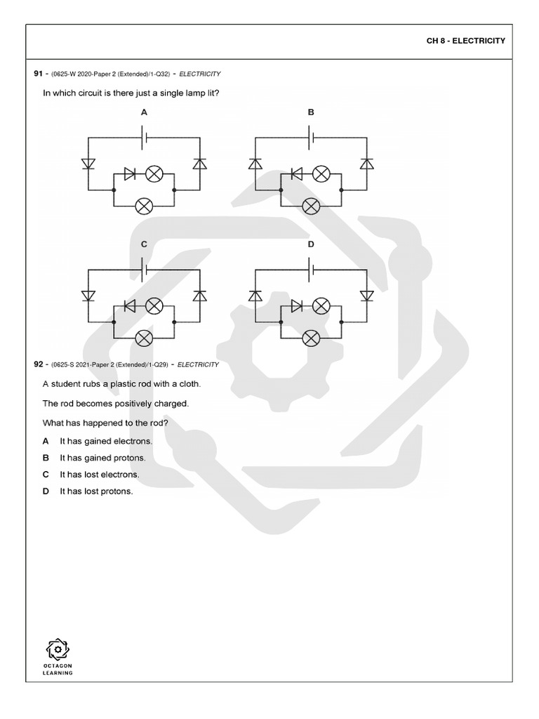 0625 2021-2022 p2 ELECTRICITY QP | PDF
