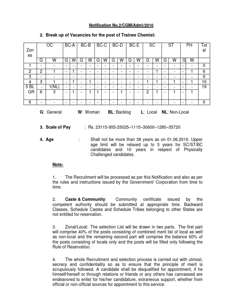 Apgenco 2010 Notificationchemist040610 | PDF | Chemical Reactions | Aromaticity