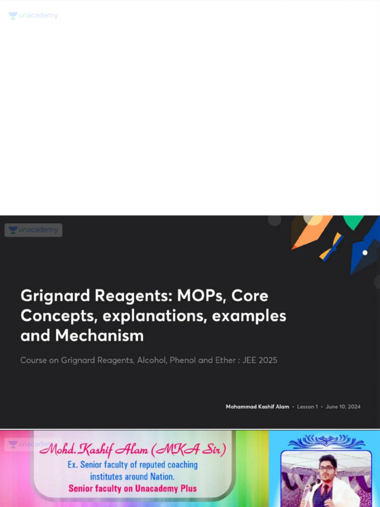 Grignard Reagents MOPs Core Concepts Explanations Examples and ...