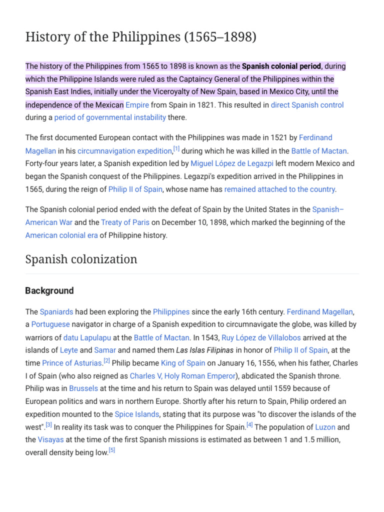 Spanish Colonial Period in the Philippines | PDF | Spanish Empire ...