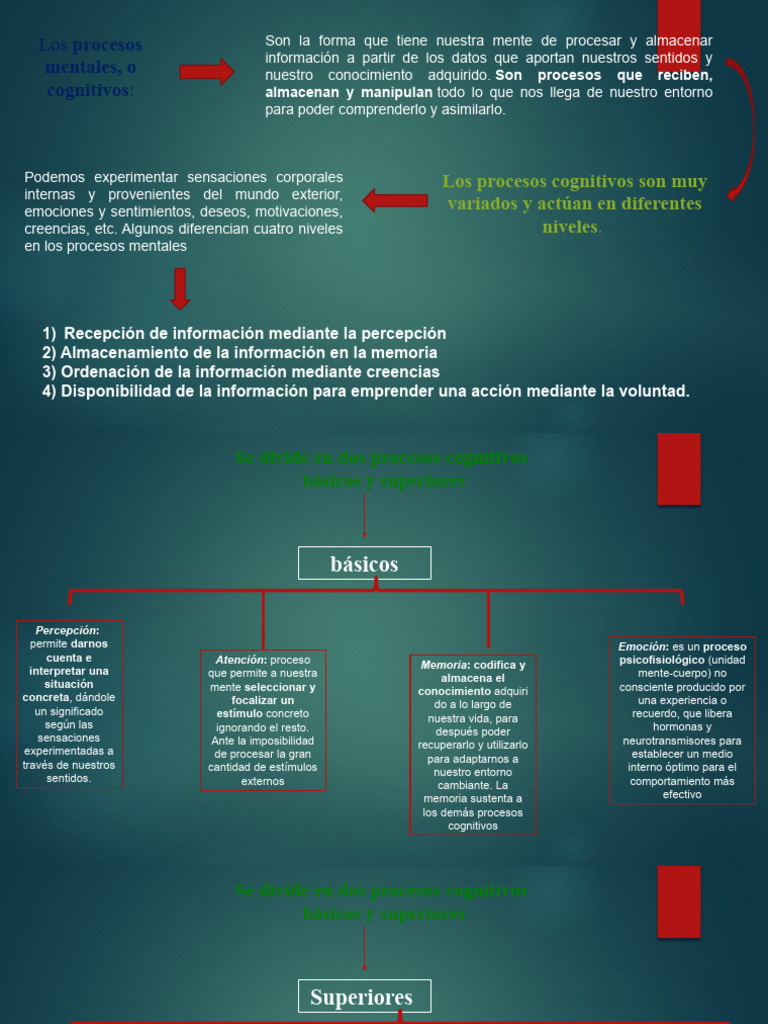 Clase 2 procesos mentales | PDF | Memoria | Las emociones
