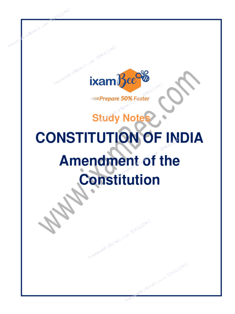 Constitution - Amendment of The Constitution | PDF | Constitutional Amendment | Public Law